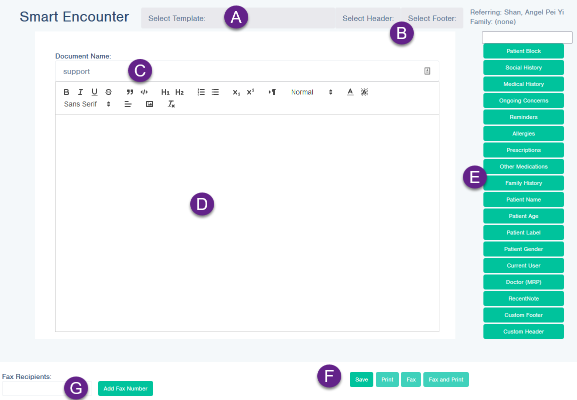 Smart Encounter – Writing Letters using Smart Encounter – Oscar Pro Support
