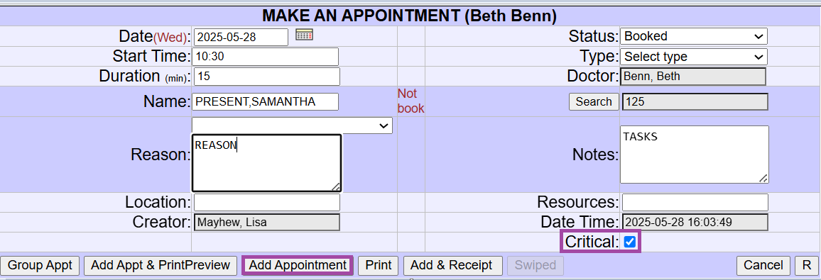 Creating And Booking Appointments – Oscar Pro Support