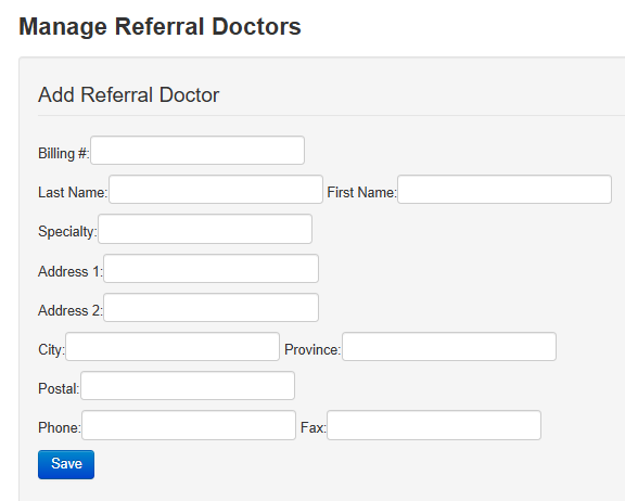 Managing Referral Physicians for Billing - BC – Oscar Pro Support
