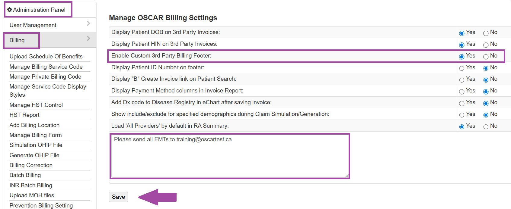 How To Create An Invoice For 3rd Party - ON – Oscar Pro Support