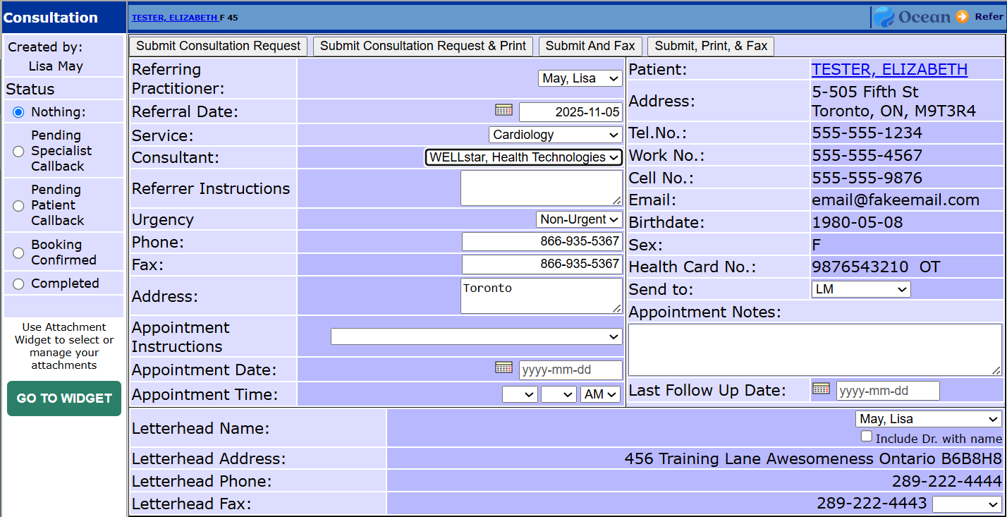 How To Create A Consultation Request – Oscar Pro Support