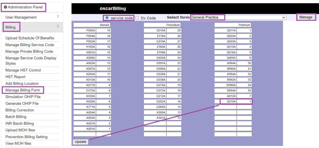FHO+ New Billing Codes – Oscar Pro Support