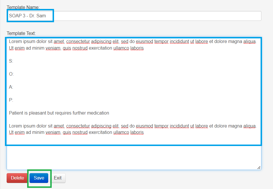 How to Create an Encounter (Note) Template – Oscar Pro Support